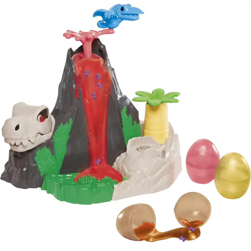 Isla De Dinosarios Volcan Play Doh Hasbro Con Volcan Slime Y Acc ...
